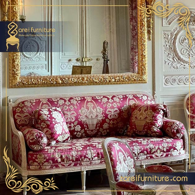 French Kaji Sofa |Classic with Pine Elegance–Zarei Furniture